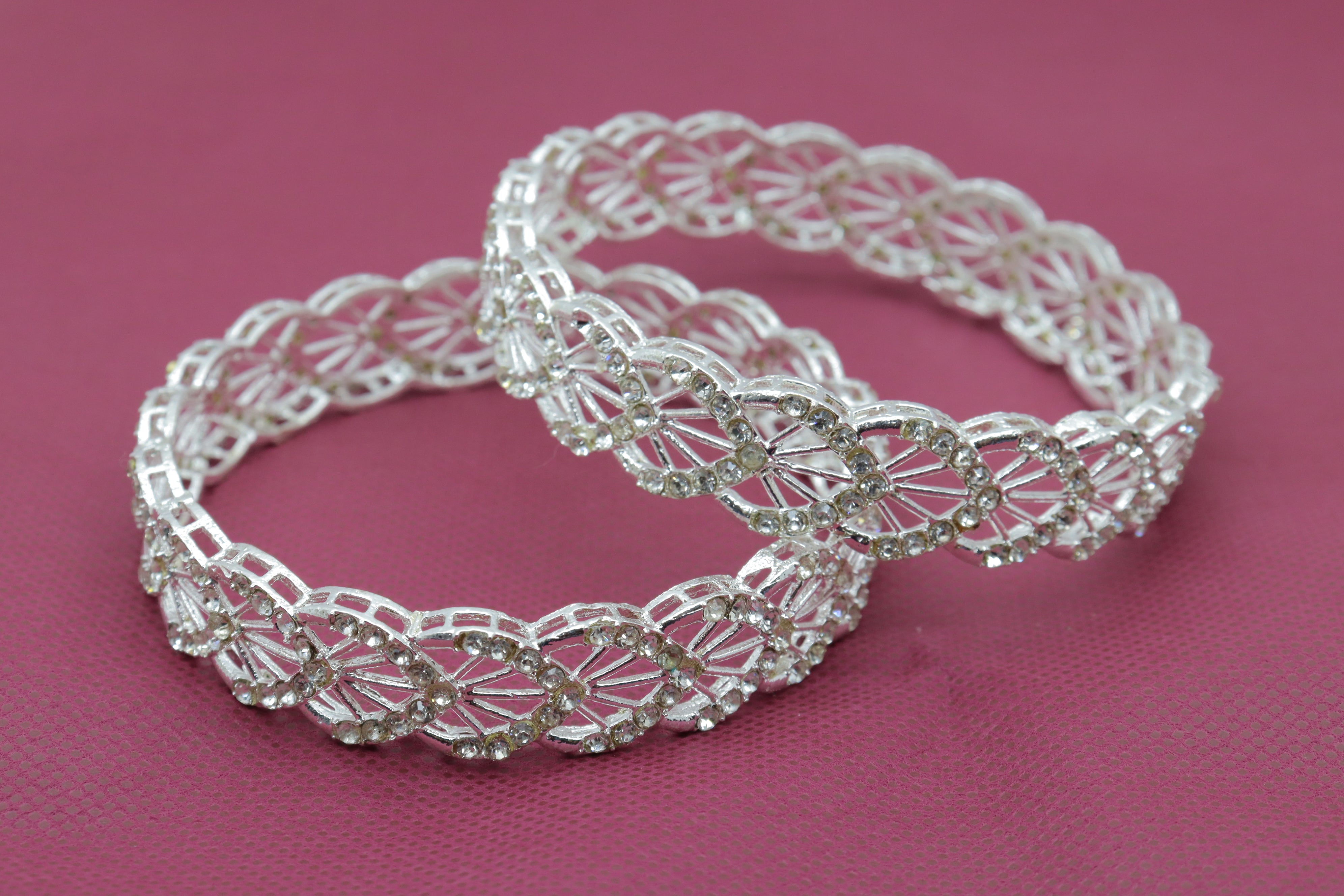 SILVER BRACELTS BANGLES – Chandel Bangles