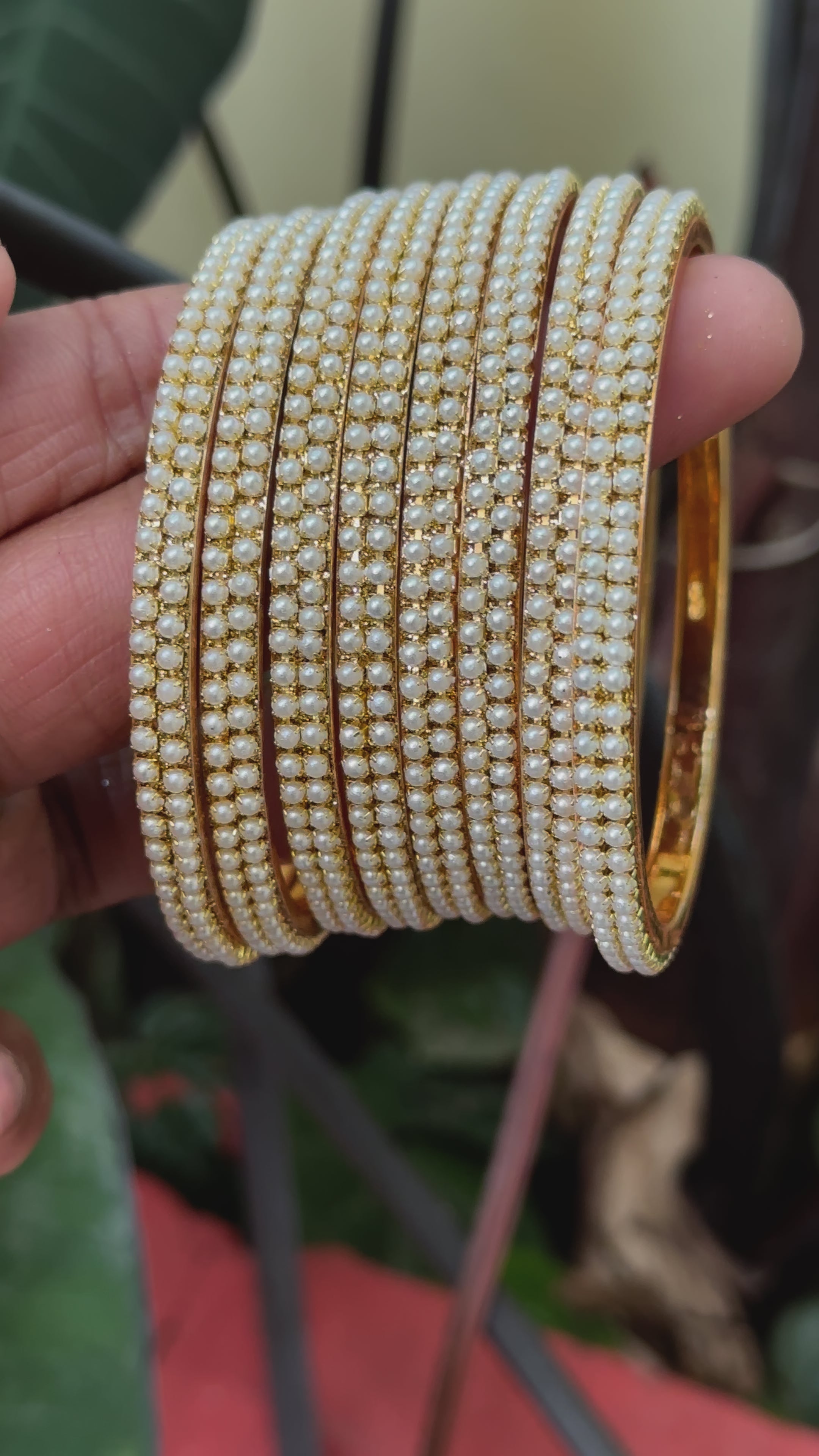 Metal Moti Bangles – Chandel Bangles